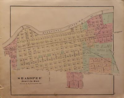 Map of Scott County; Map of Shakopee - from Illustrated Historical ...